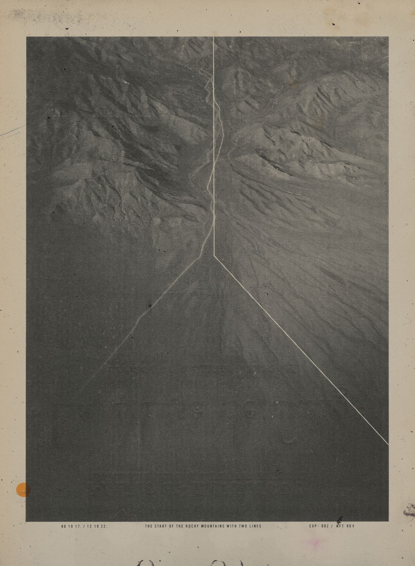 The Start Of The Rocky Mountains With Two Lines by Gary Edward Blum | Verse